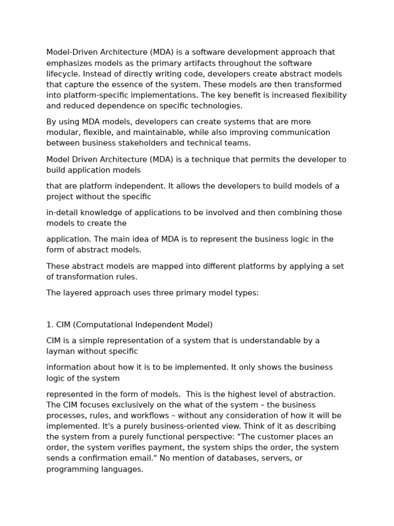 Report_MDA | PDF | Conceptual Model | System