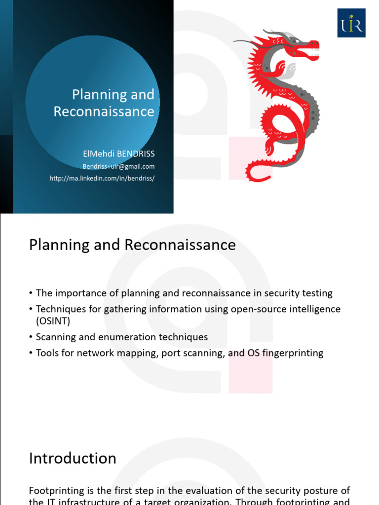 02 - Planning and Reconnaissance | PDF | Port (Computer Networking ...