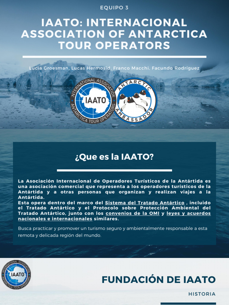 IAATO: Turismo Responsable en Antártida | PDF | Antártida | Turismo