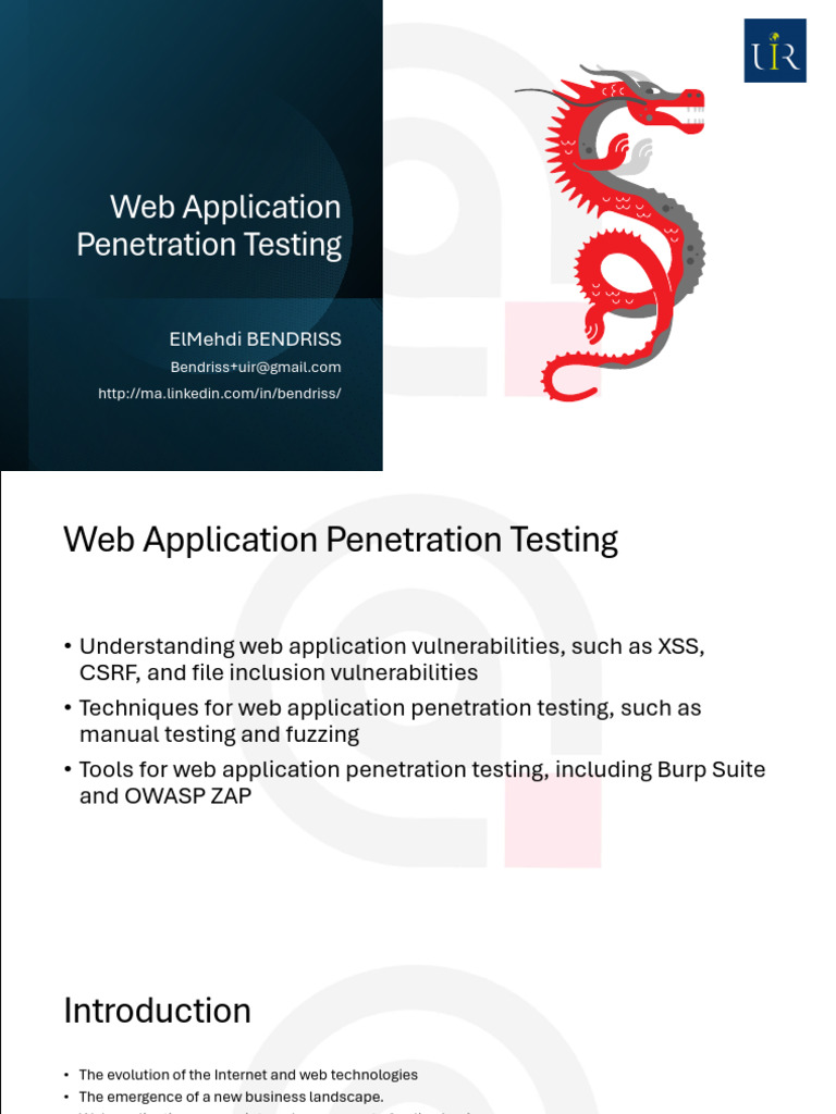 03 Web Application Penetration Testing Pdf Malware Security