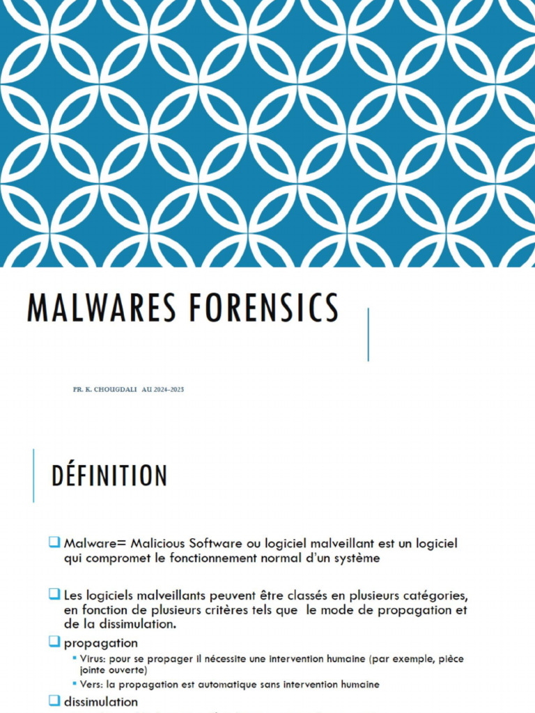 Chap 3 - Malwares Forensics | PDF