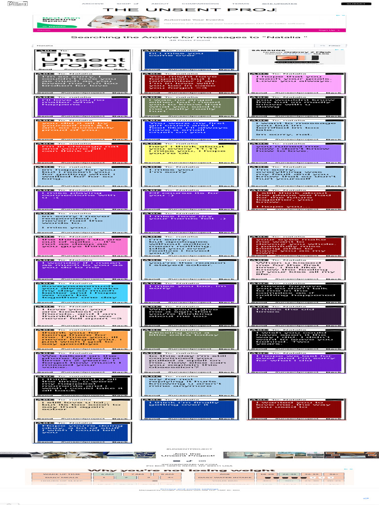 Unsent Project Archive - The Unsent Project | PDF