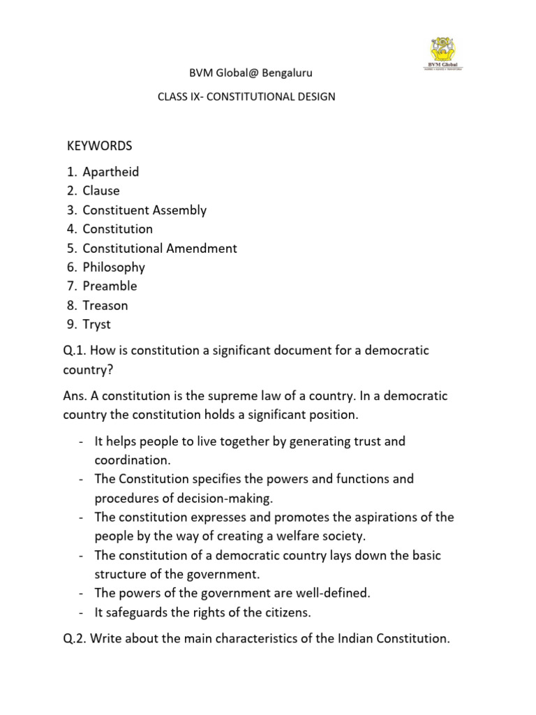 4 - Constitutional Design | PDF | Constitution | Legal Documents
