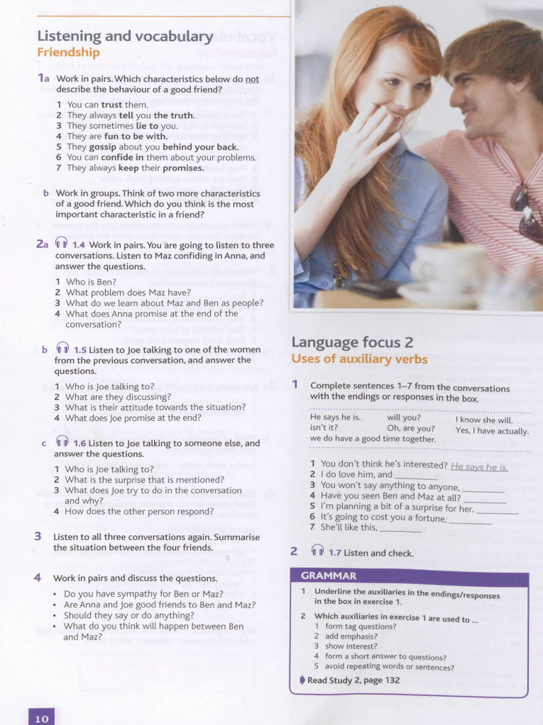 Friendship Characteristics And Conversations Pdf Languages
