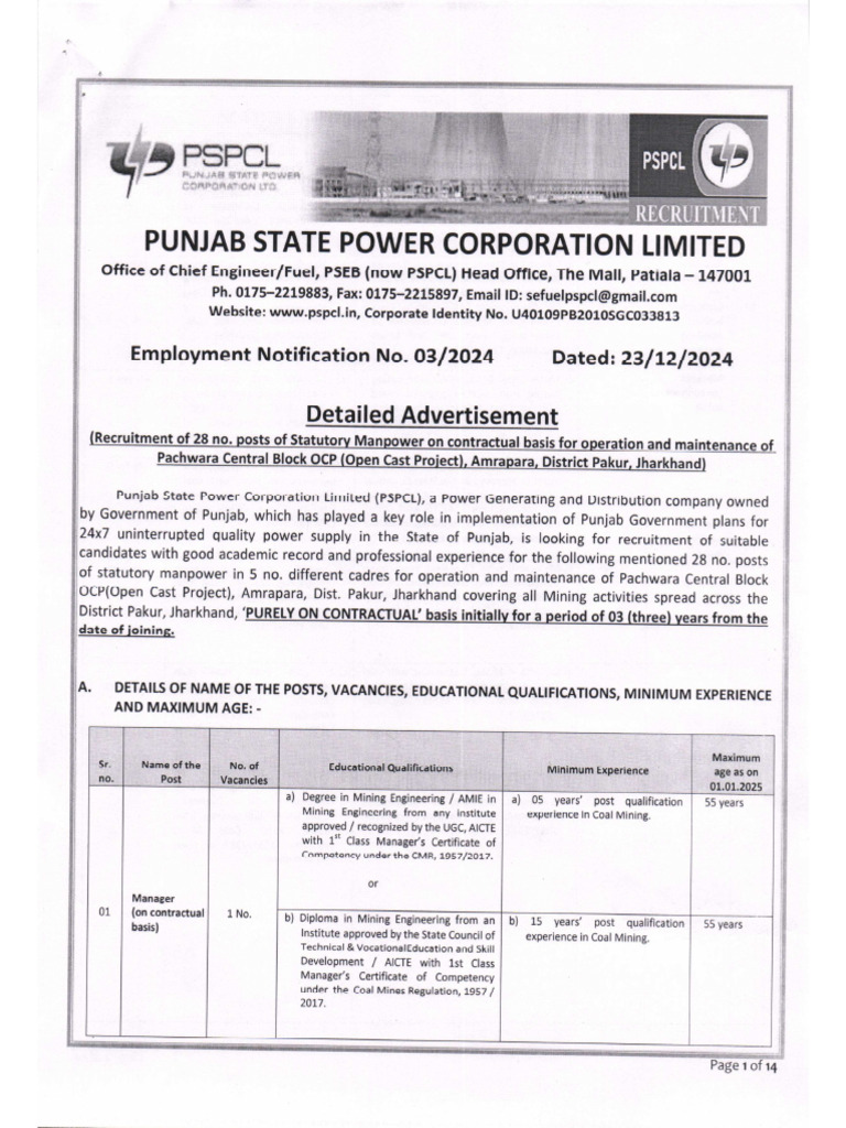 Detailed Advertisement 24122024 | PDF