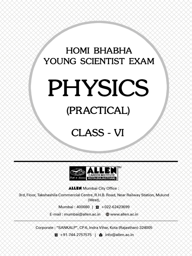 HBBV-VI Practical-Module Physics | PDF | Weighing Scale | Weight