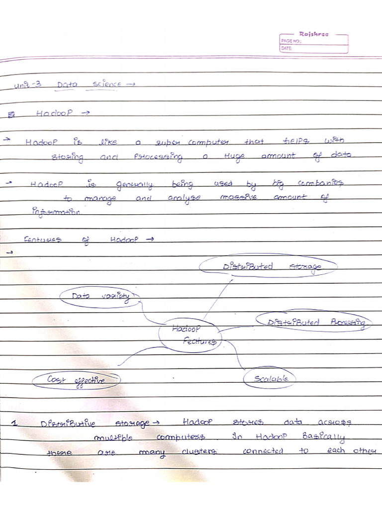 bdh_unit_3 | PDF | Apache Hadoop | Replication (Computing)