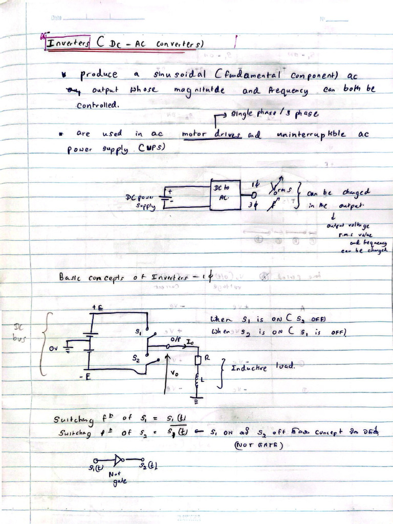 EE351 Inverters | PDF