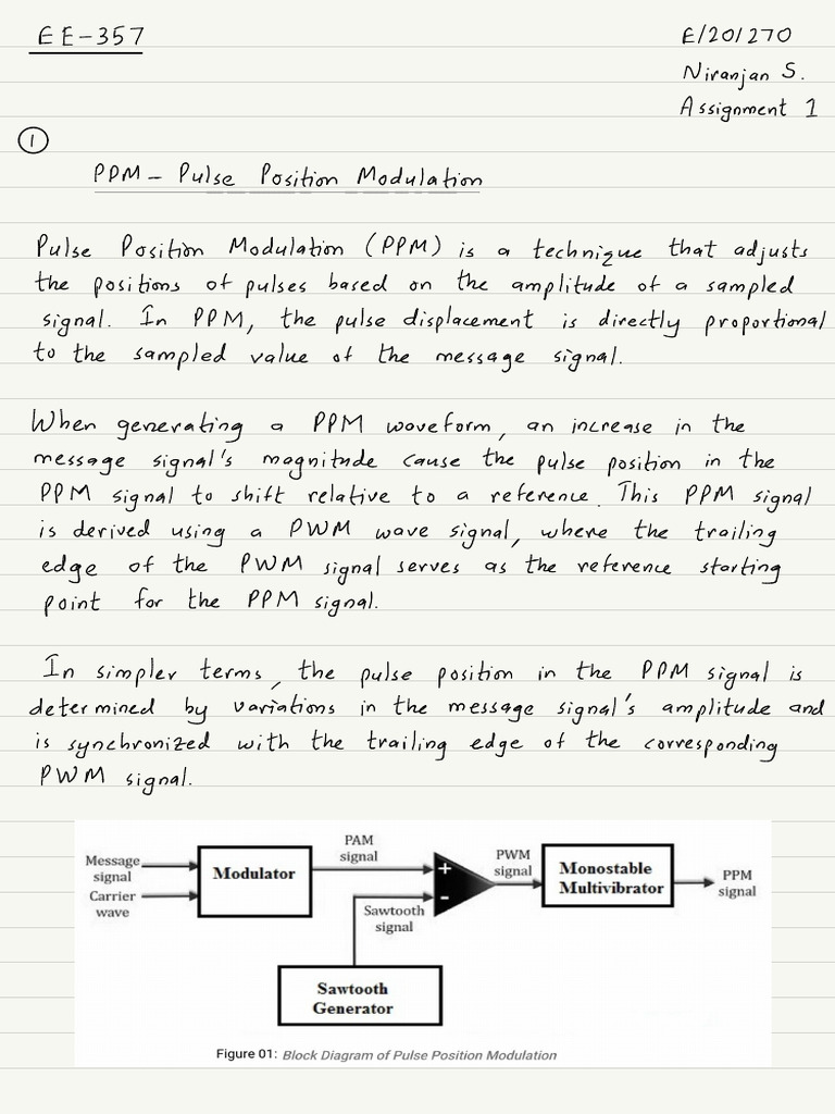 PCM Assignment 1 E_20_270 | PDF