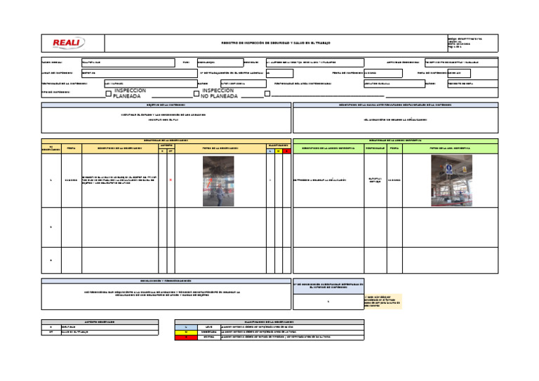 Registro de Inspección Interna | PDF
