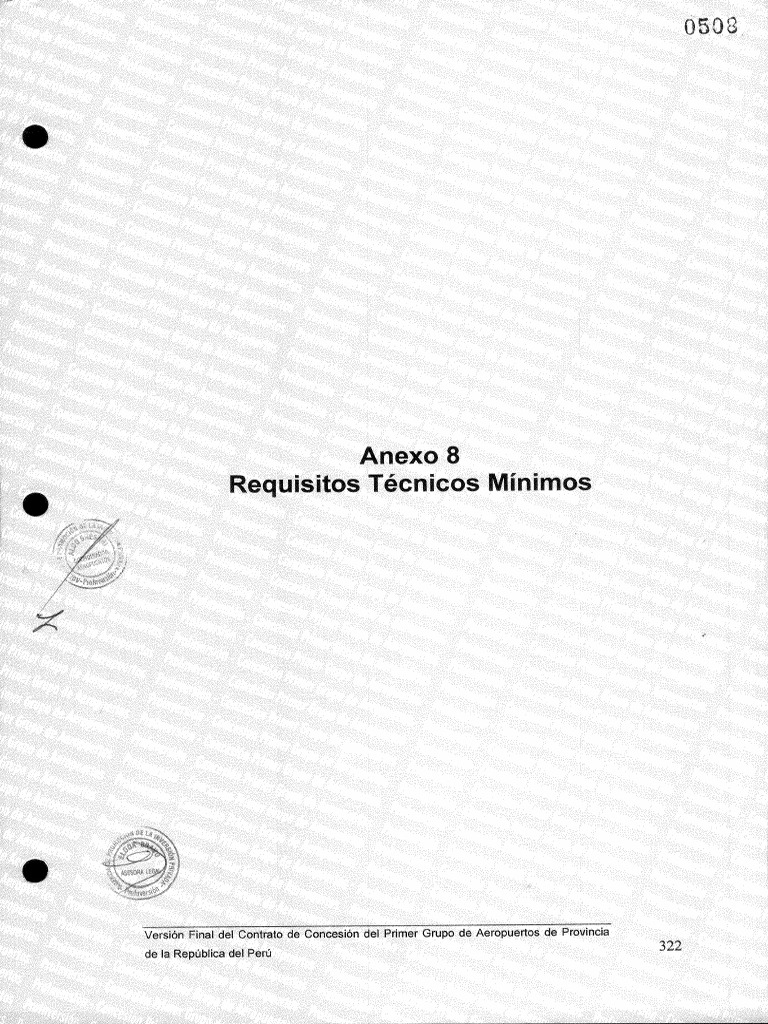 18 - Anexo 8 - Requisitos Tecnicos Minimos | PDF