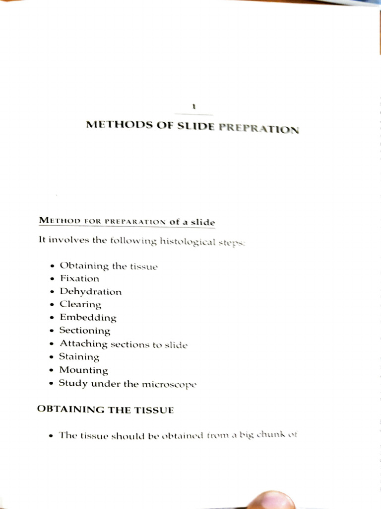 Histology Slide Making Procedure and Stains | PDF | Histology ...
