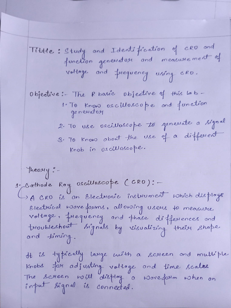 BASIC electronics Experiment 1B | PDF