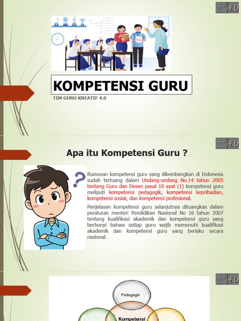 Kompetensi Profesional Guru di Indonesia | PDF