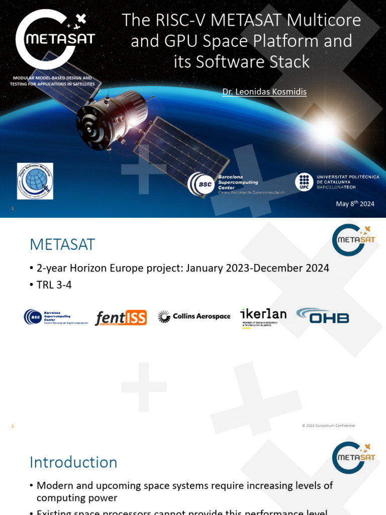 Space Tech: METASAT RISC-V Platform | PDF | Graphics Processing Unit | Software