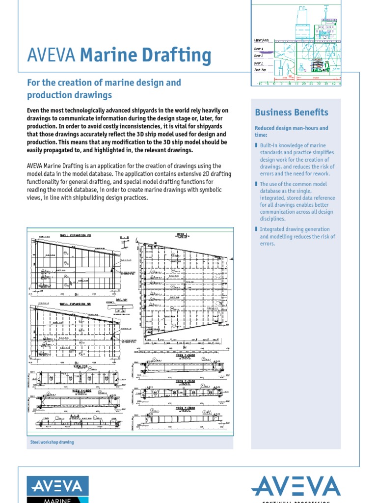 AVEVA Marine Drafting | PDF | Technical Drawing | 3 D Modeling