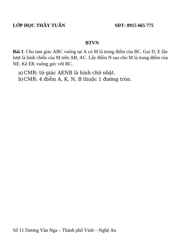 BTVN 8A2 16-9 | PDF