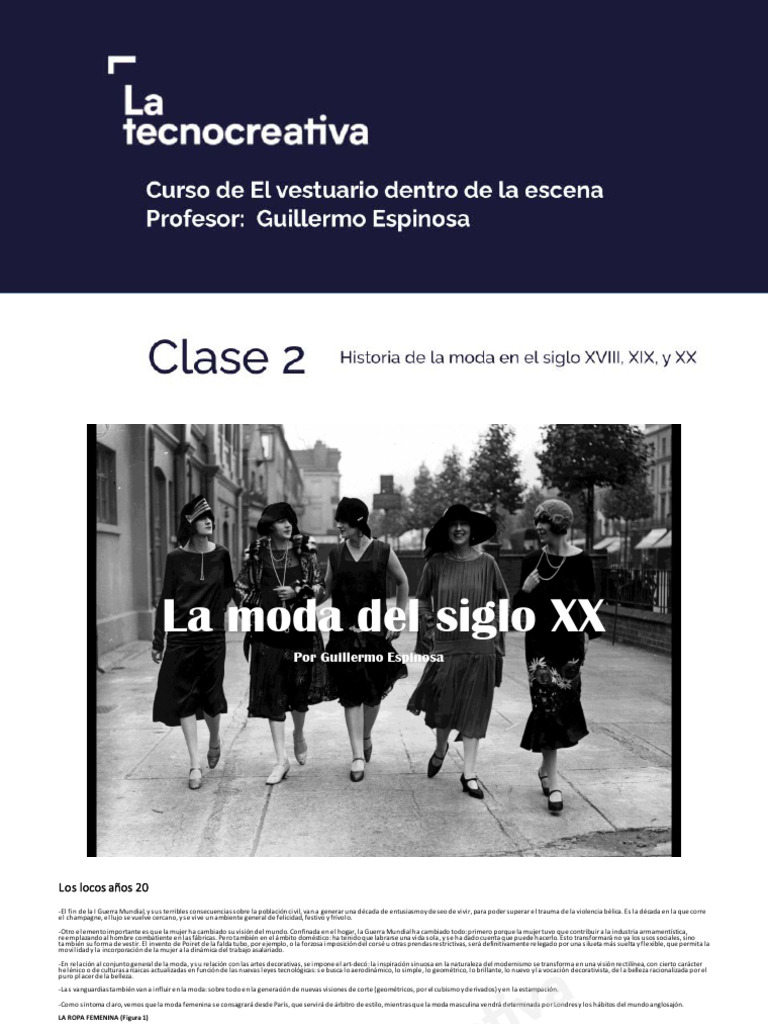 Clase 2 El Vestuario Dentro de La Escena XX | PDF | Ropa | Vestir