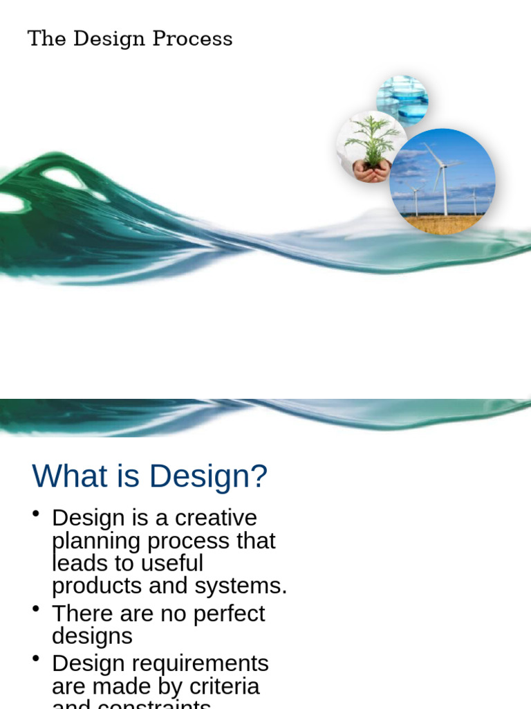 The Design Process Powerpoint | PDF | Brainstorming | Prototype