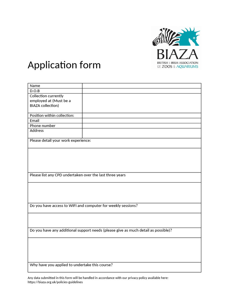 Trainer Course Application Form 2 | PDF