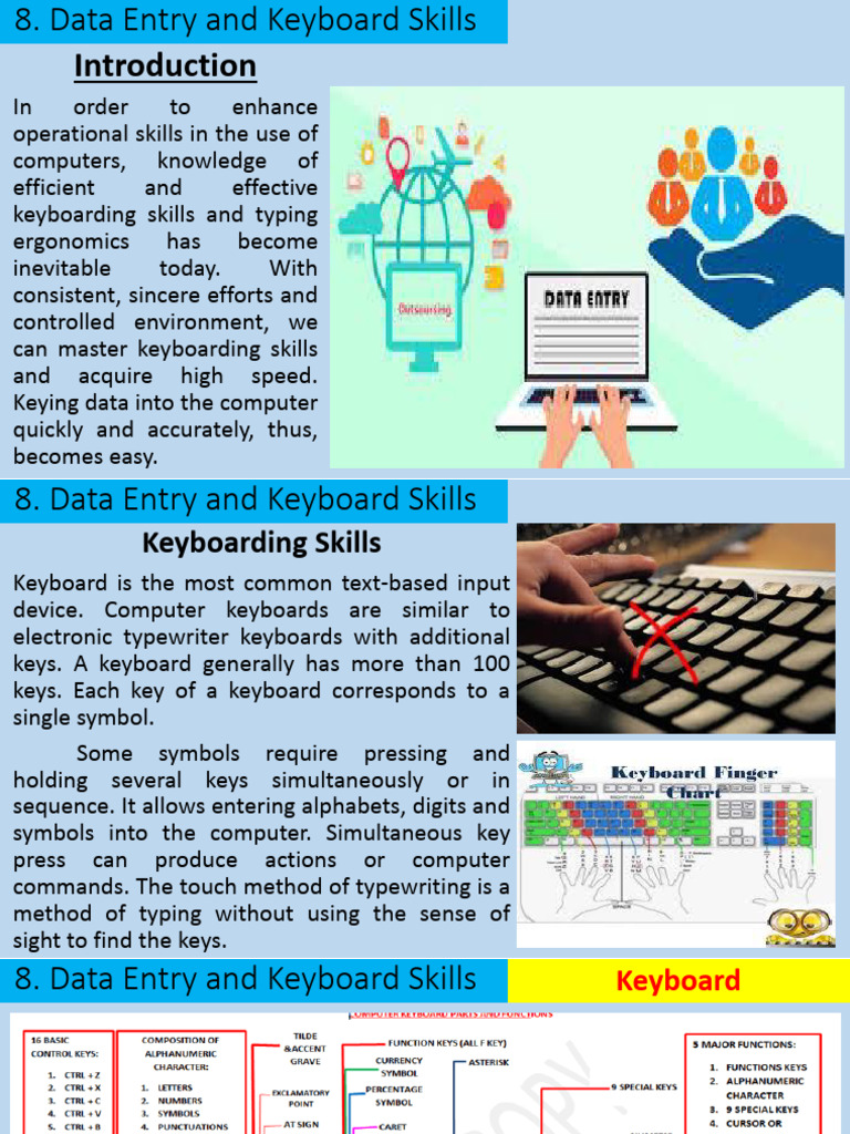 8. Data Entry and Keyboard Skills | PDF | Computer Keyboard | Input/Output