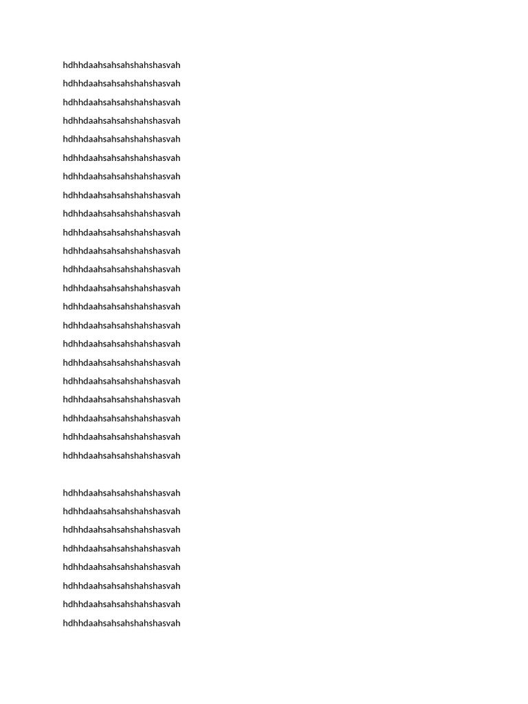 Repeated Text Analysis Document | PDF