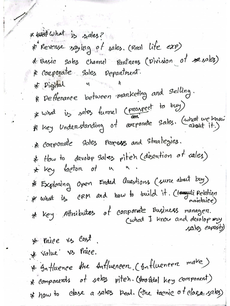 Harun Vai's Sales Note | PDF