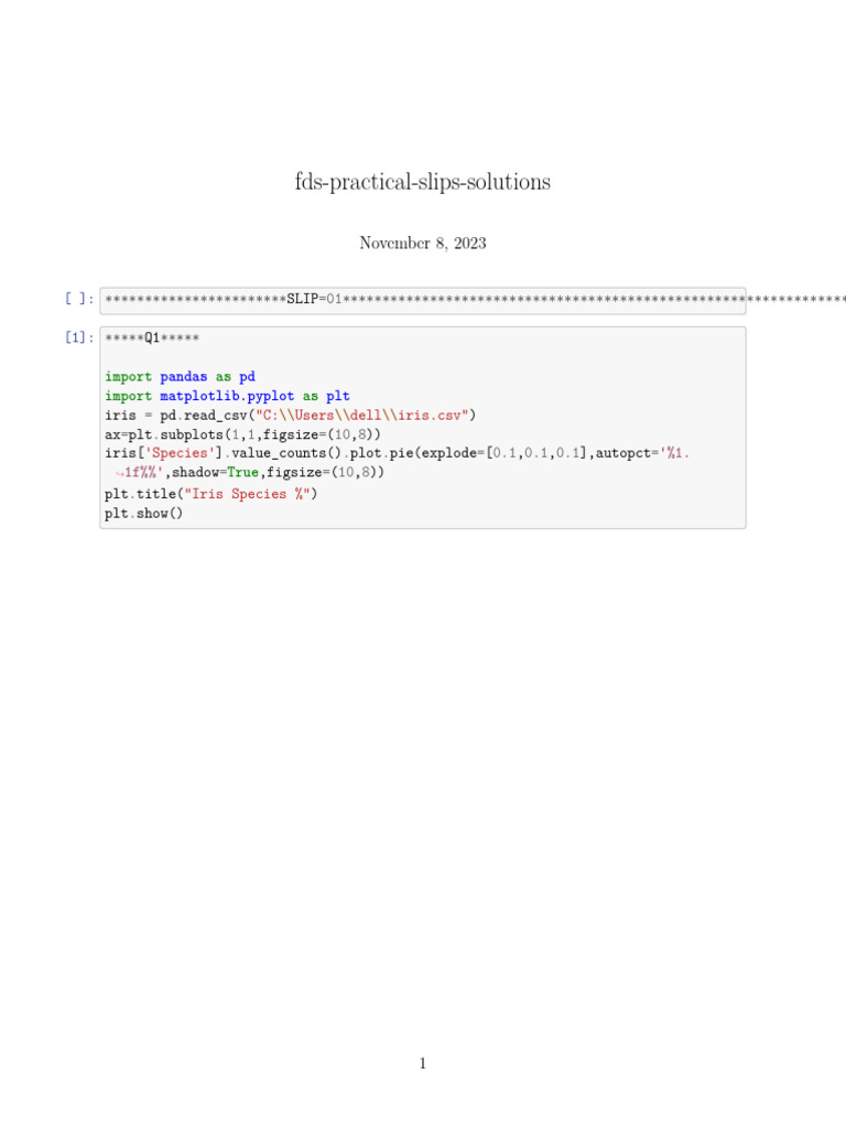 Fds Practical Slips Solutions | PDF | Acid | Chemical Compounds