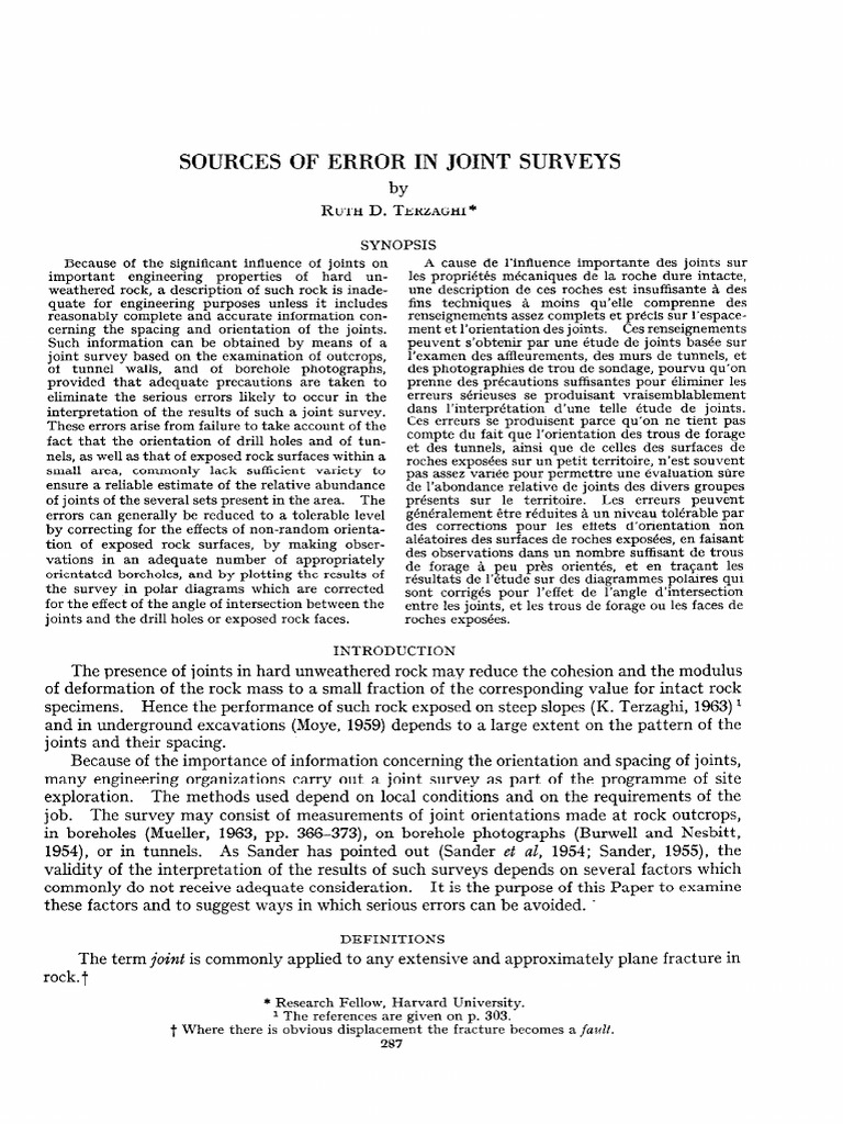 Joint Survey Error Sources Explained | PDF | Circle | Sphere