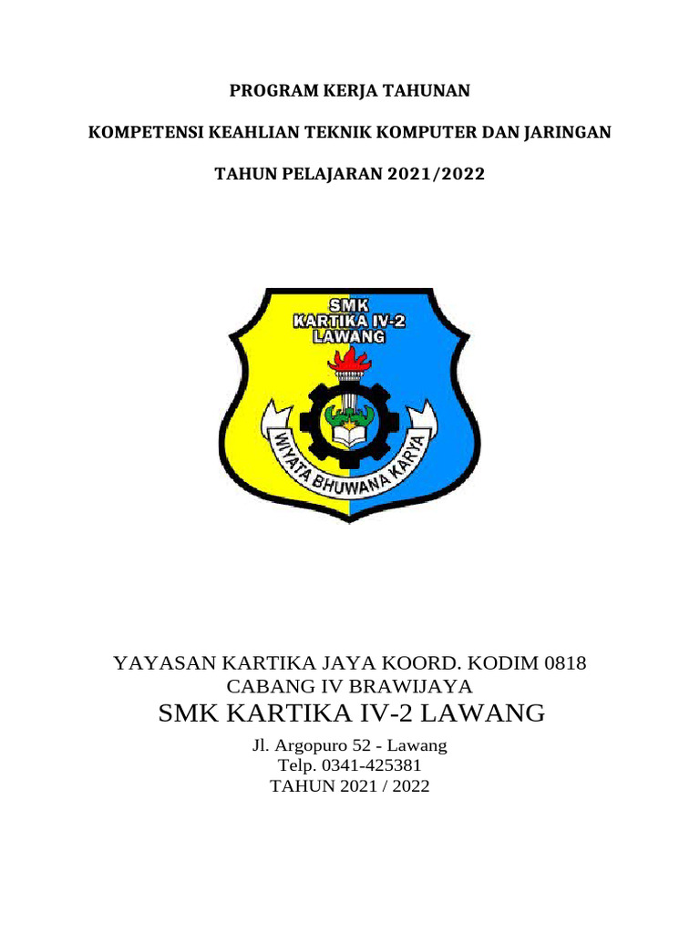 Program - Kerja TKJ 2021 2022 | PDF