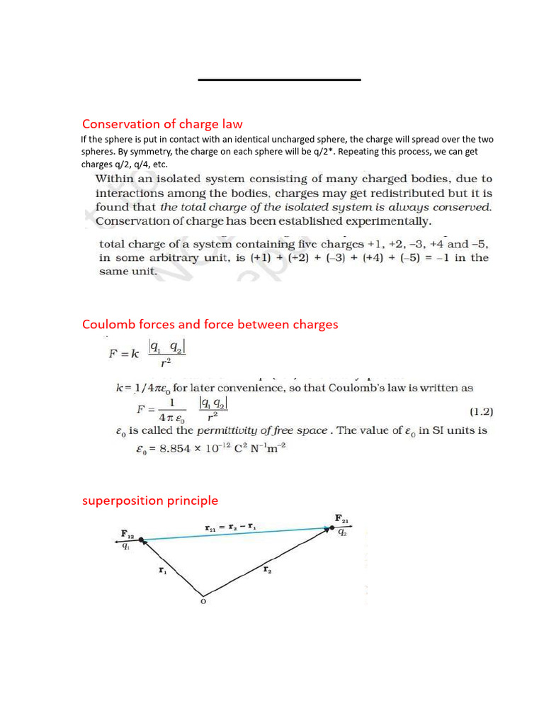 Electrostatics Jee Mains 2024 | PDF