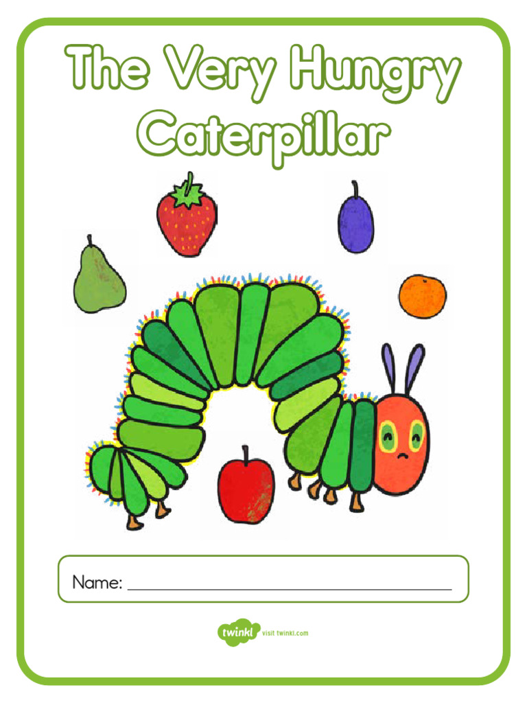 Digital Kindergarten Math Workbook - The Very Hungry Catepillar | PDF