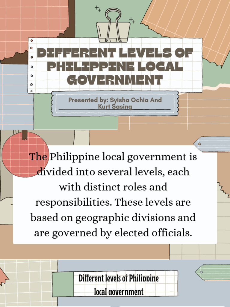 Different Levels of Philippine Local Government by Kurt Sasing and ...