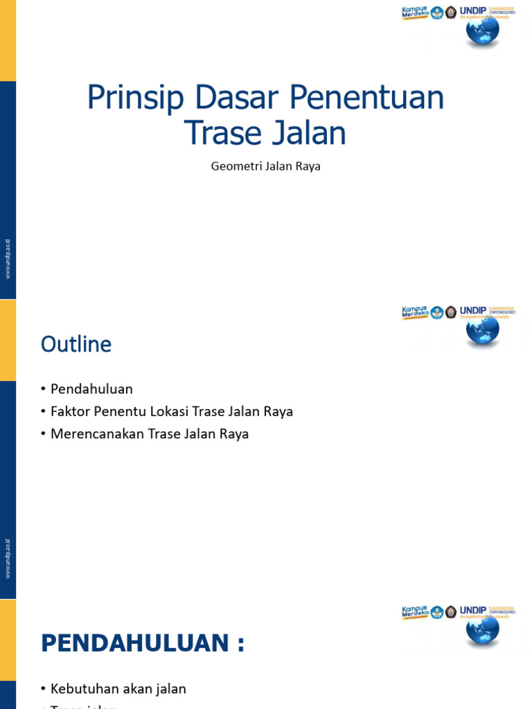 Arti dan Penentuan Trase Jalan | PDF