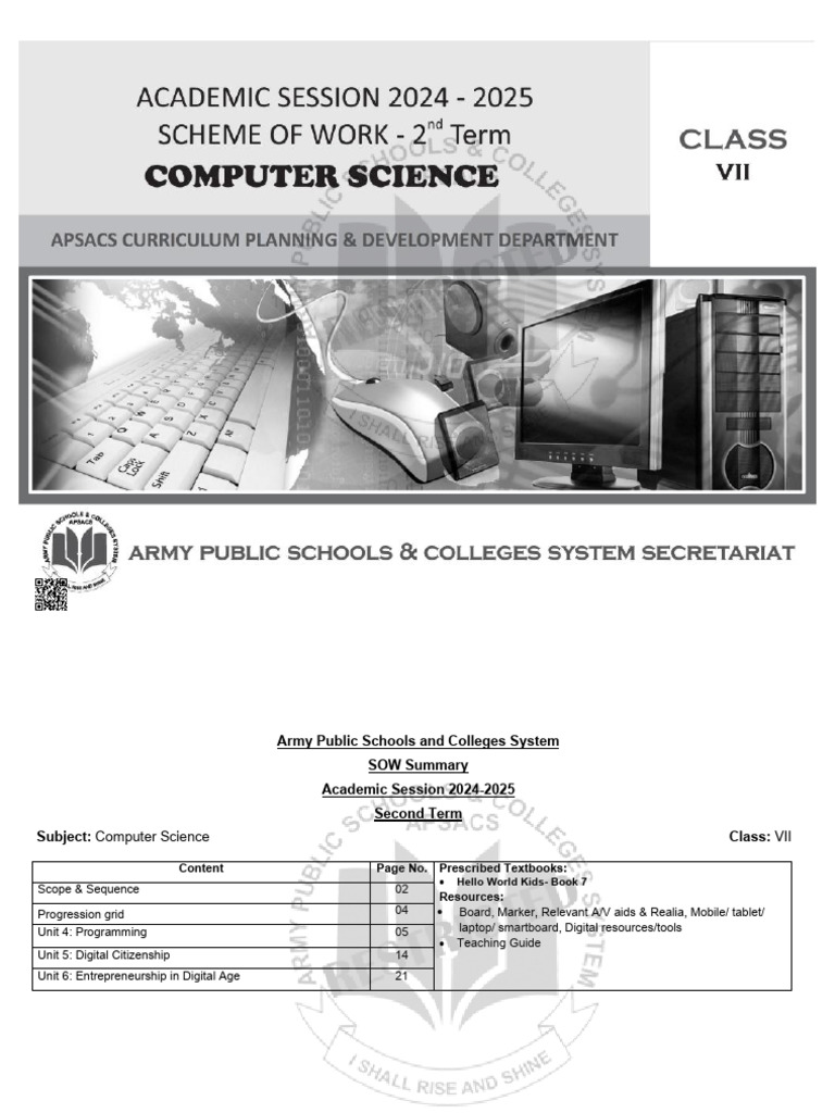 Class VII Computer Science Second Term Cold & Warm Region 2 | PDF | Byte | Bit