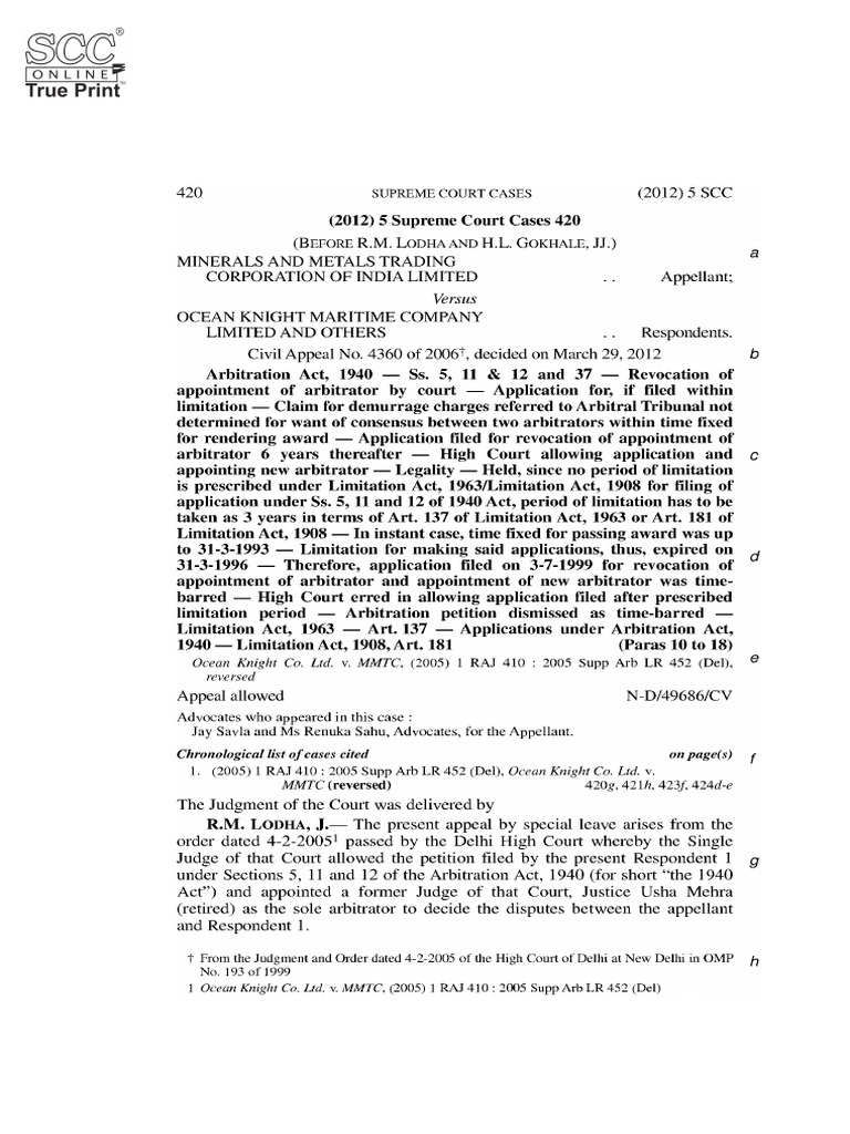 TP_2012_5_scc_420_424_gmailcom_20241227_165610_1_5 | PDF | Supreme ...