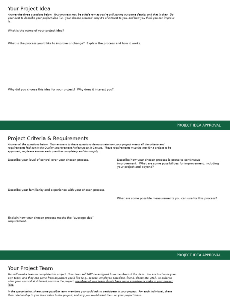 1.3 Project Idea Approval TEMPLATE | PDF | Social Psychology | Cognition