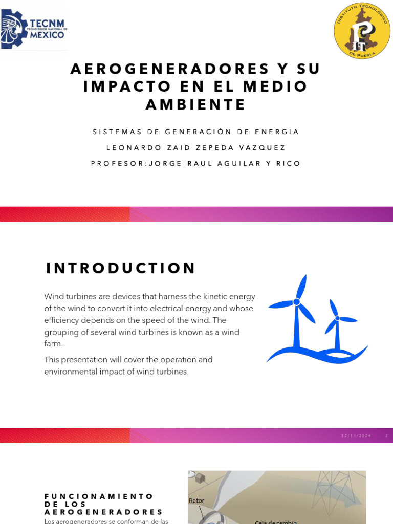 Aero Gener Adores | PDF | Energía eólica | Naturaleza