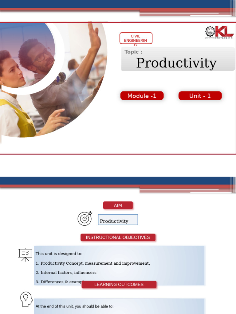 LEC - 5 Establishing Workers Productivity | PDF | Workforce ...