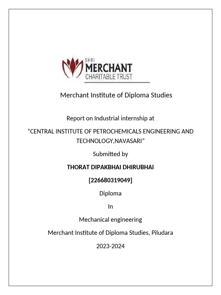 Dipak Internship | PDF