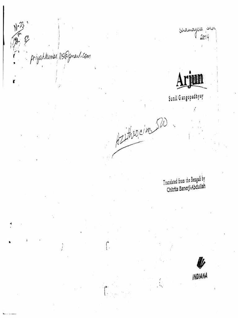 SunilGangopadhyay Arjun Rotated | PDF