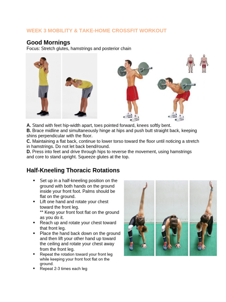 Week3 - Hamstrings - Mobility - Homework | PDF