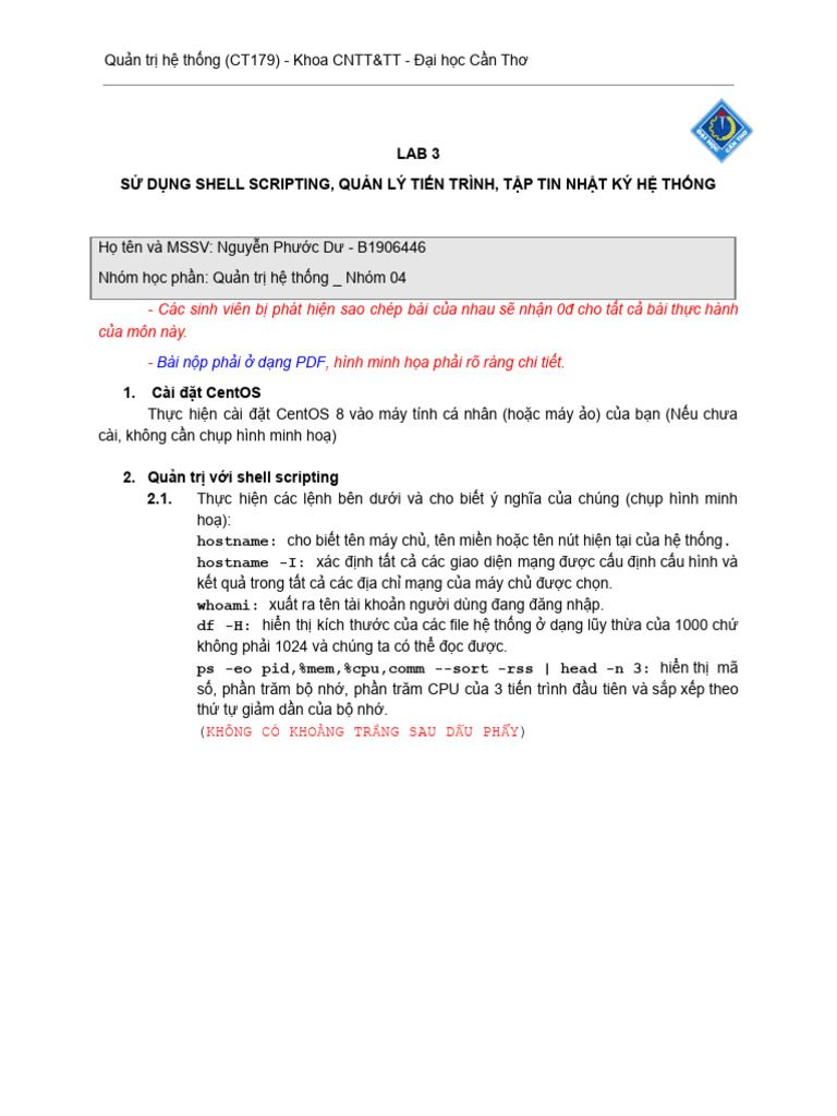 B1906446 QTHT Lab3 02 2021 2022 | PDF