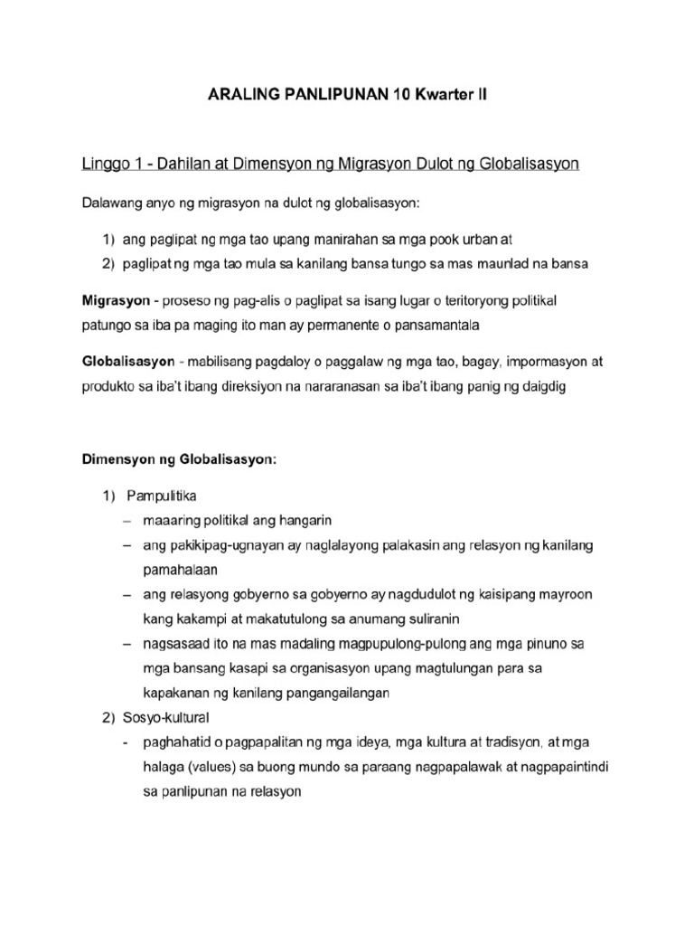 AP 2nd Quarterly Reviewer | PDF