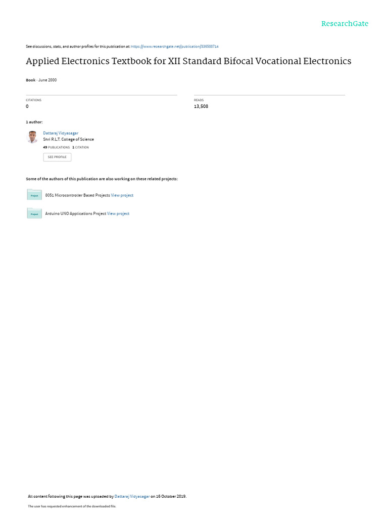 AppliedElectronicsTextbookSample | PDF | Rectifier | Amplifier