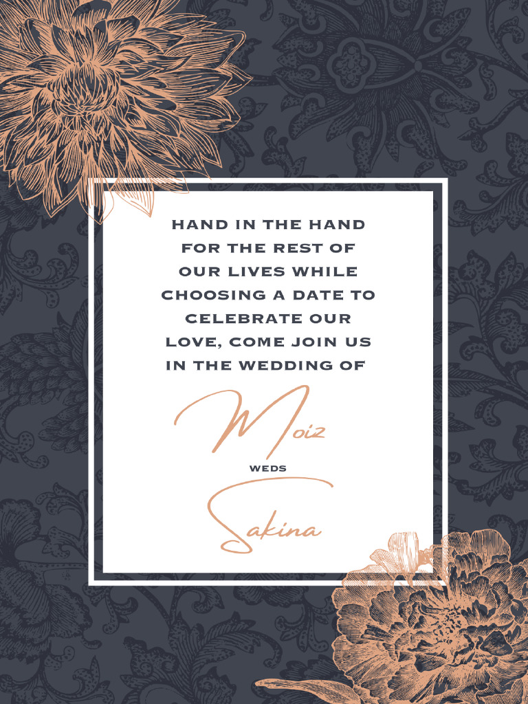 Moiz's Wedding Invitation Card-2 (1) | PDF