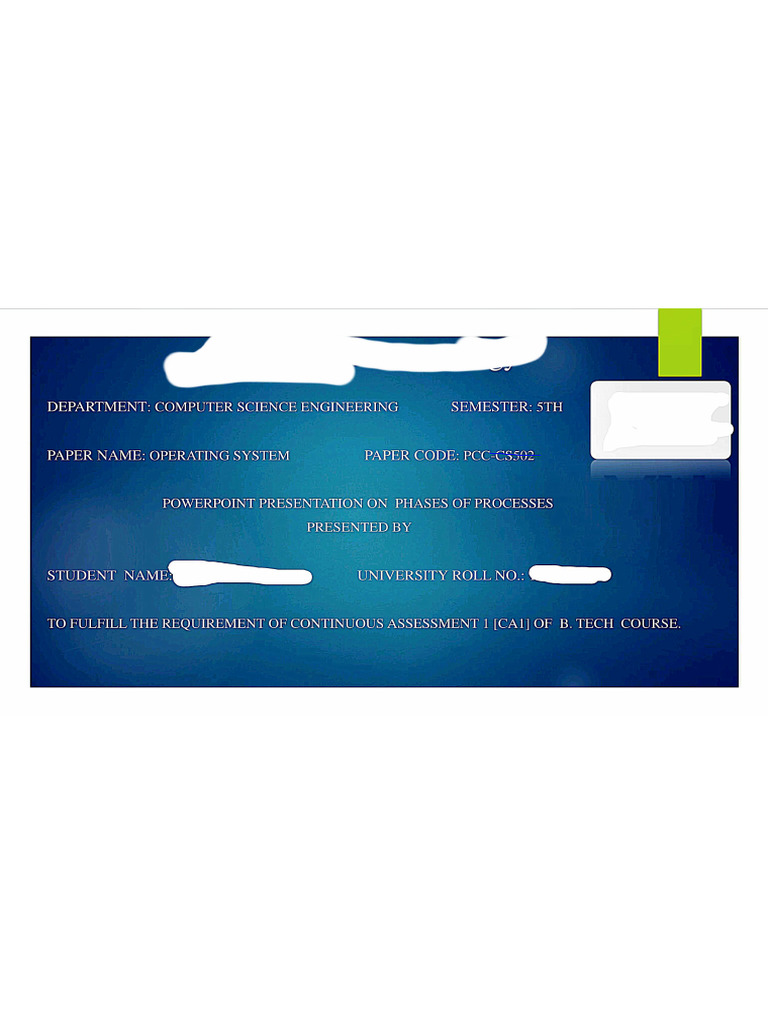 operating system ppt. | PDF