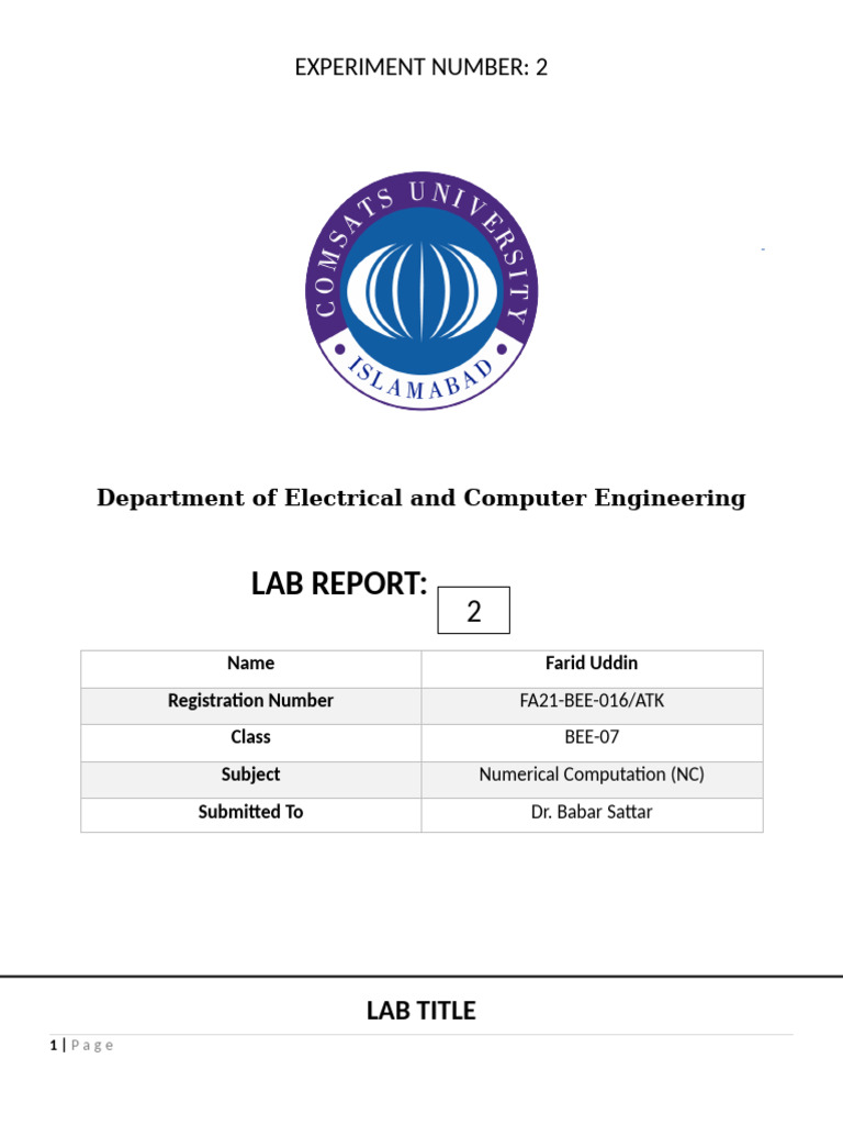 LAB-2-1 | PDF | Matrix (Mathematics) | Area