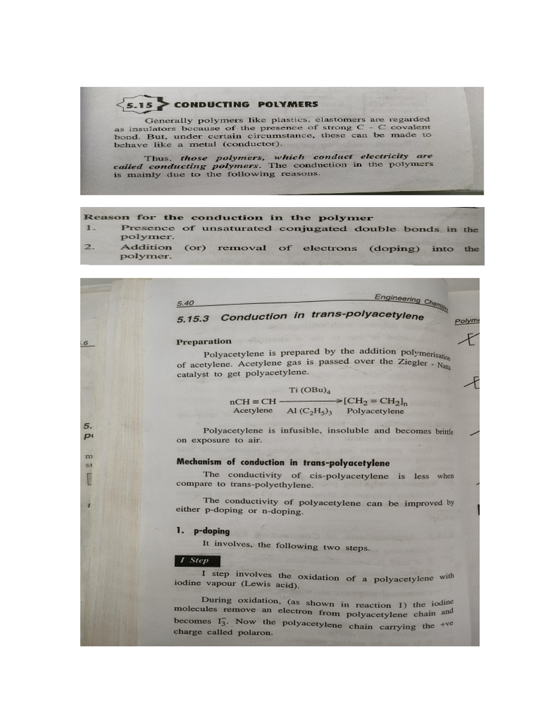 Conducting Polymers | PDF