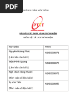Báo cáo TNVL1 - TN2 - Xác định tỷ số nhiệt dung phân tử chất khí | PDF